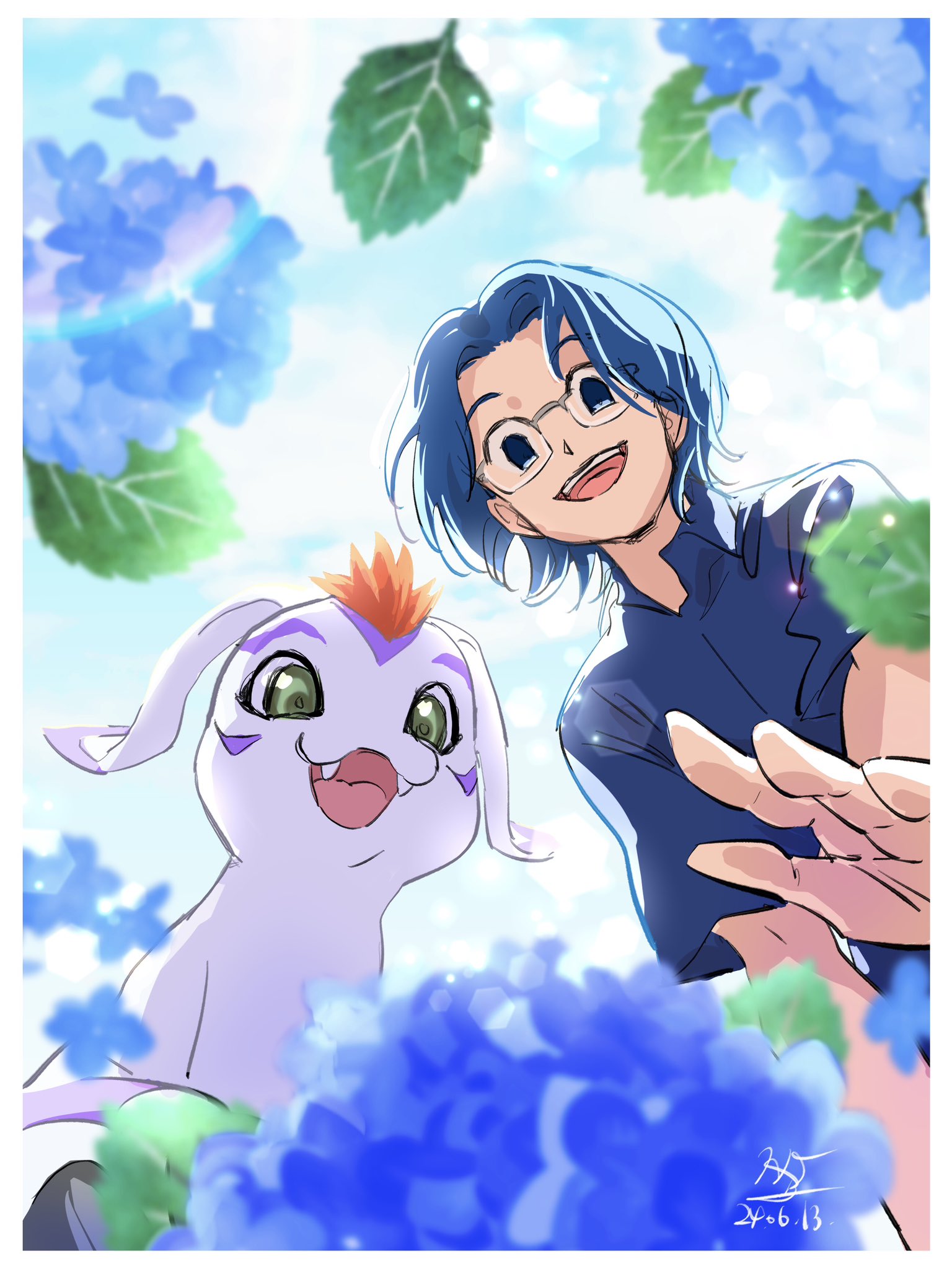 The Big ImageBoard (TBIB) - bandai namco blue eyes blue hair clothing ...