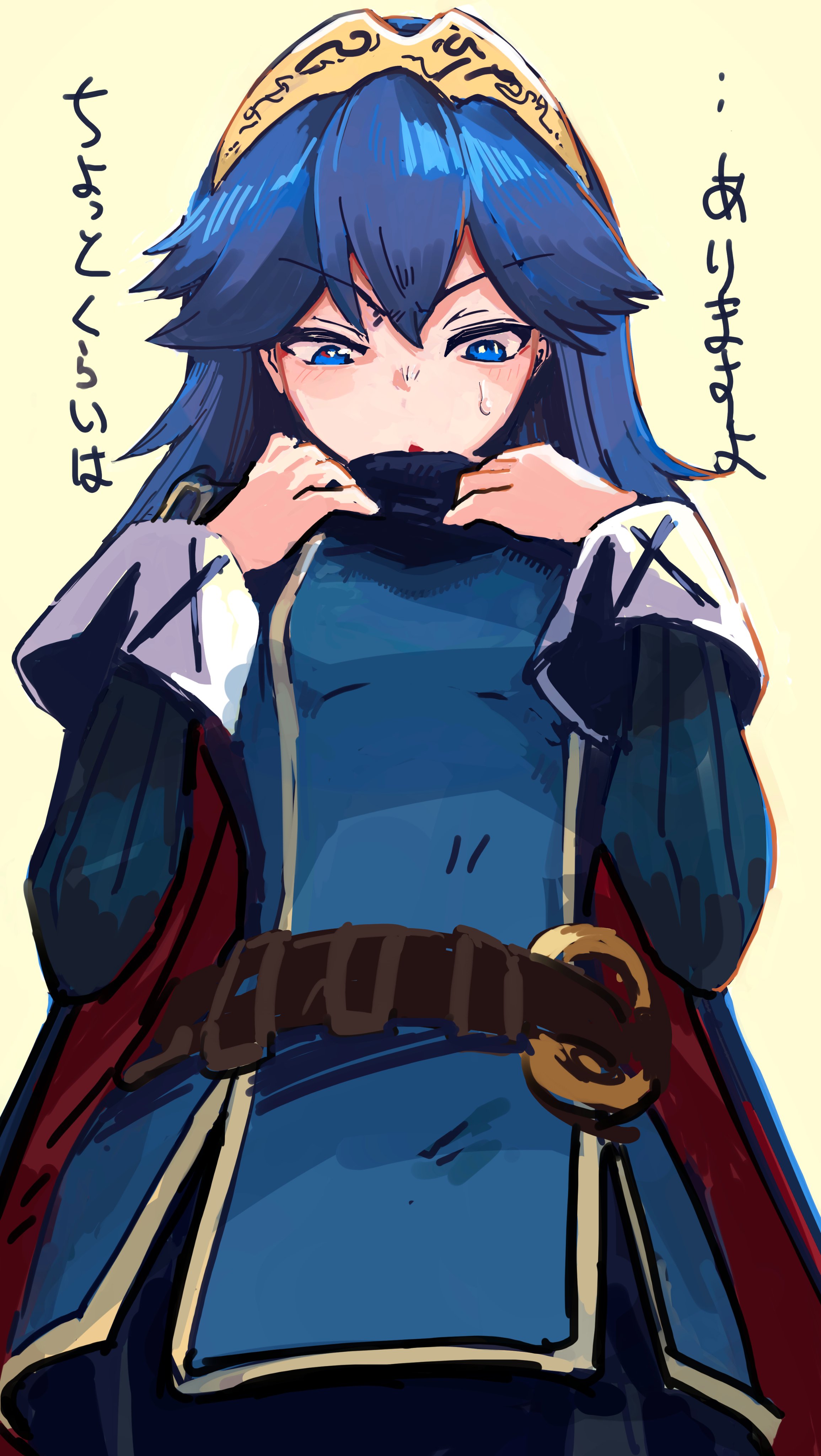 The Big ImageBoard (TBIB) - 1girl absurdres blue cape blue eyes blue ...