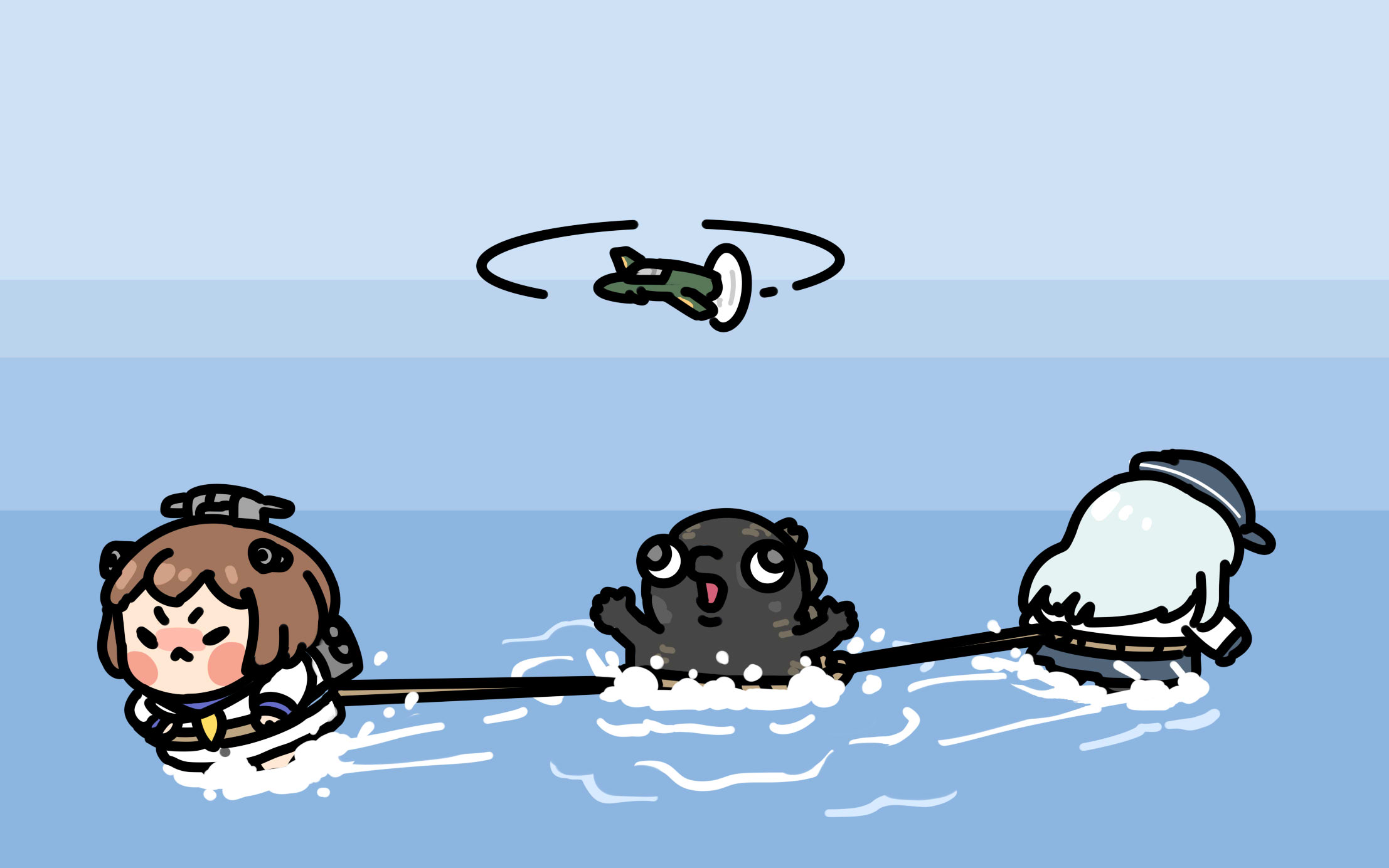 The Big ImageBoard (TBIB) - 2girls afei (sfma3248) aircraft airplane ...