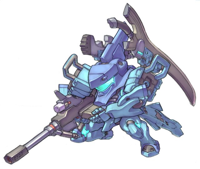 The Big ImageBoard (TBIB) - assault visor chibi gun holding holding gun ...