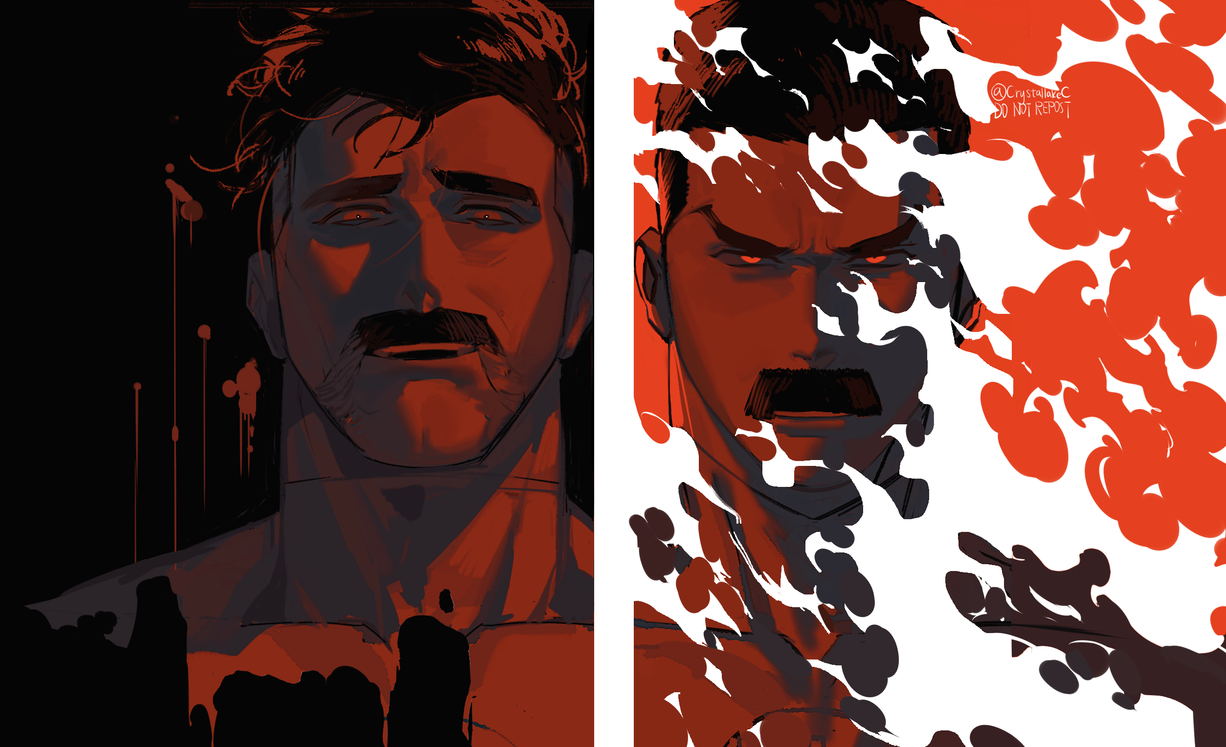 The Big ImageBoard (TBIB) - angry black background blood crystallakec highres image comics ...