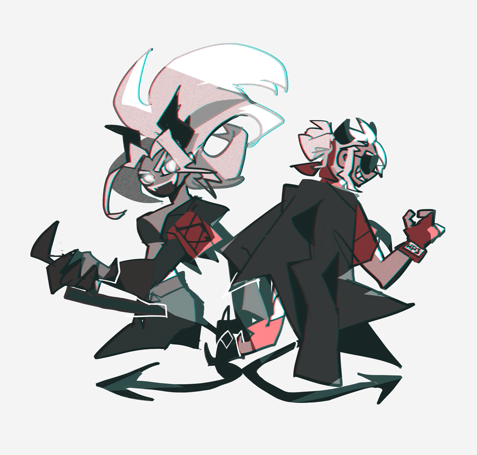 The Big ImageBoard (TBIB) - 2girls black horns black tail demon girl ...