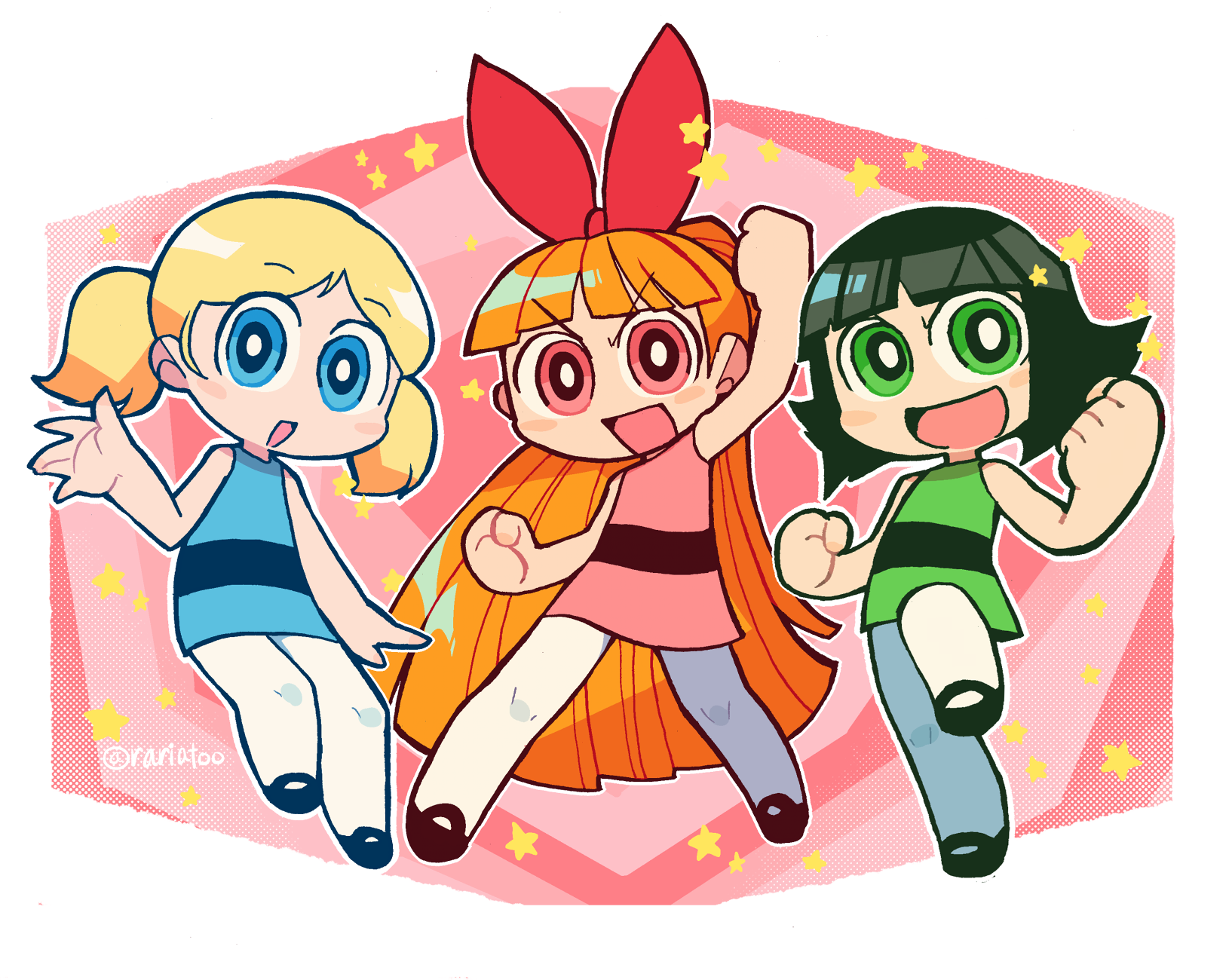 The Big Imageboard Tbib 3girls D Black Footwear Blonde Hair