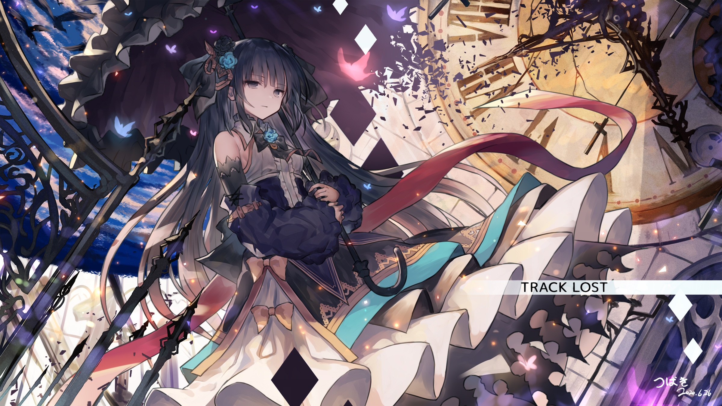 The Big ImageBoard (TBIB) - 1girl animal arcaea bare shoulders bird ...