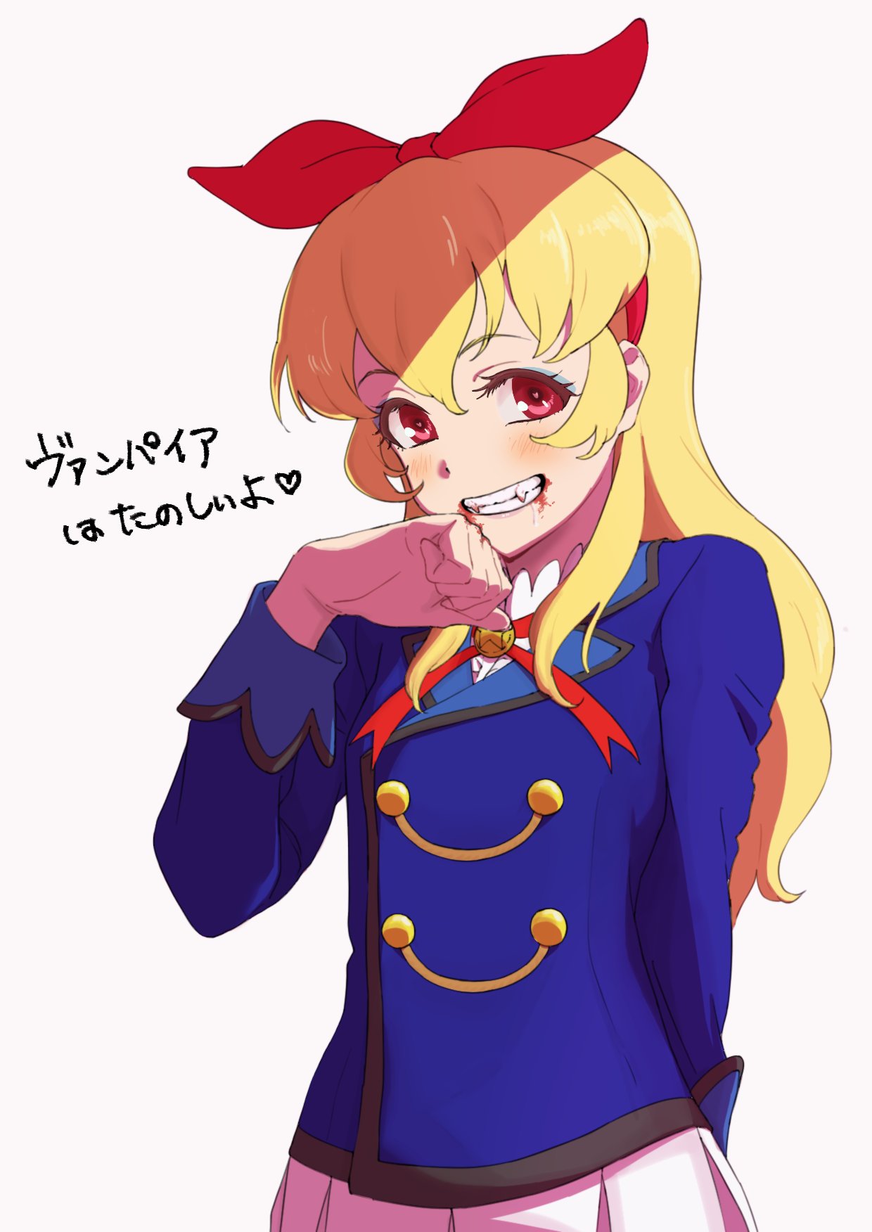 The Big ImageBoard (TBIB) - 1girl aikatsu! aikatsu! (series) blonde hair blood blood from mouth ...