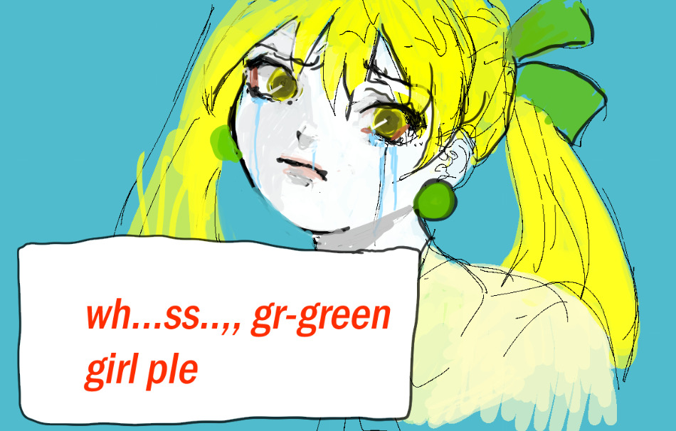 The Big ImageBoard (TBIB) - 8eyes blonde hair blue background colored ...