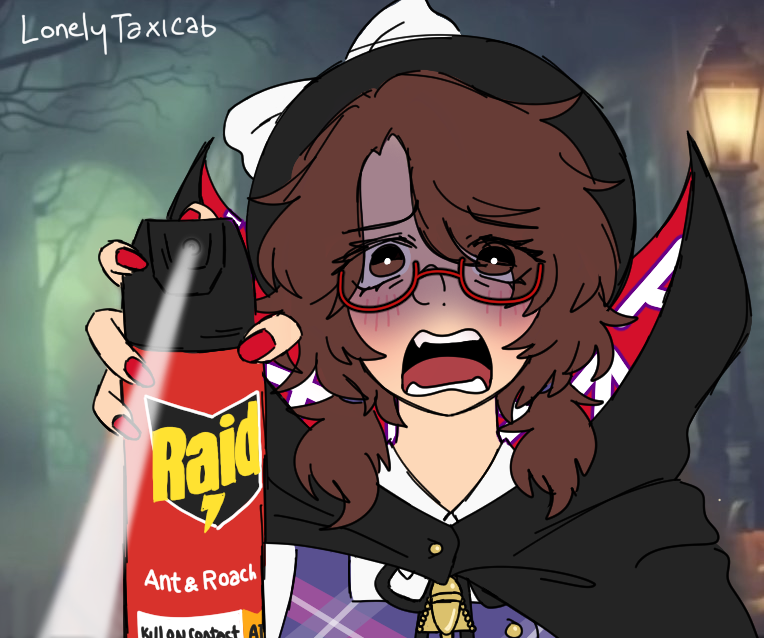 The Big ImageBoard (TBIB) - 1girl aerosol black cloak black hat bow ...