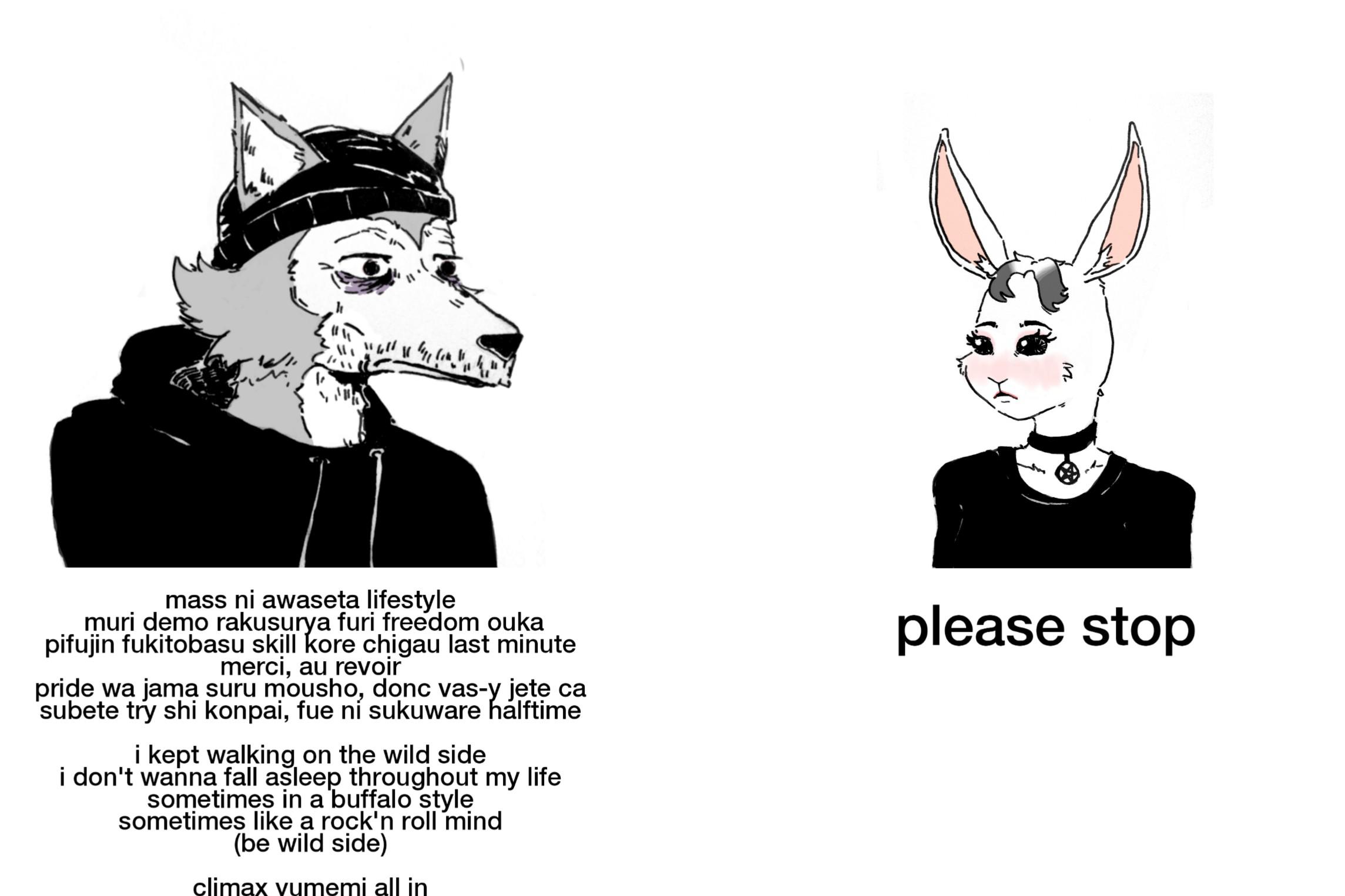 The Big ImageBoard (TBIB) - 3:2 anthro beanie beastars blush canid canine canis clothed clothing ...