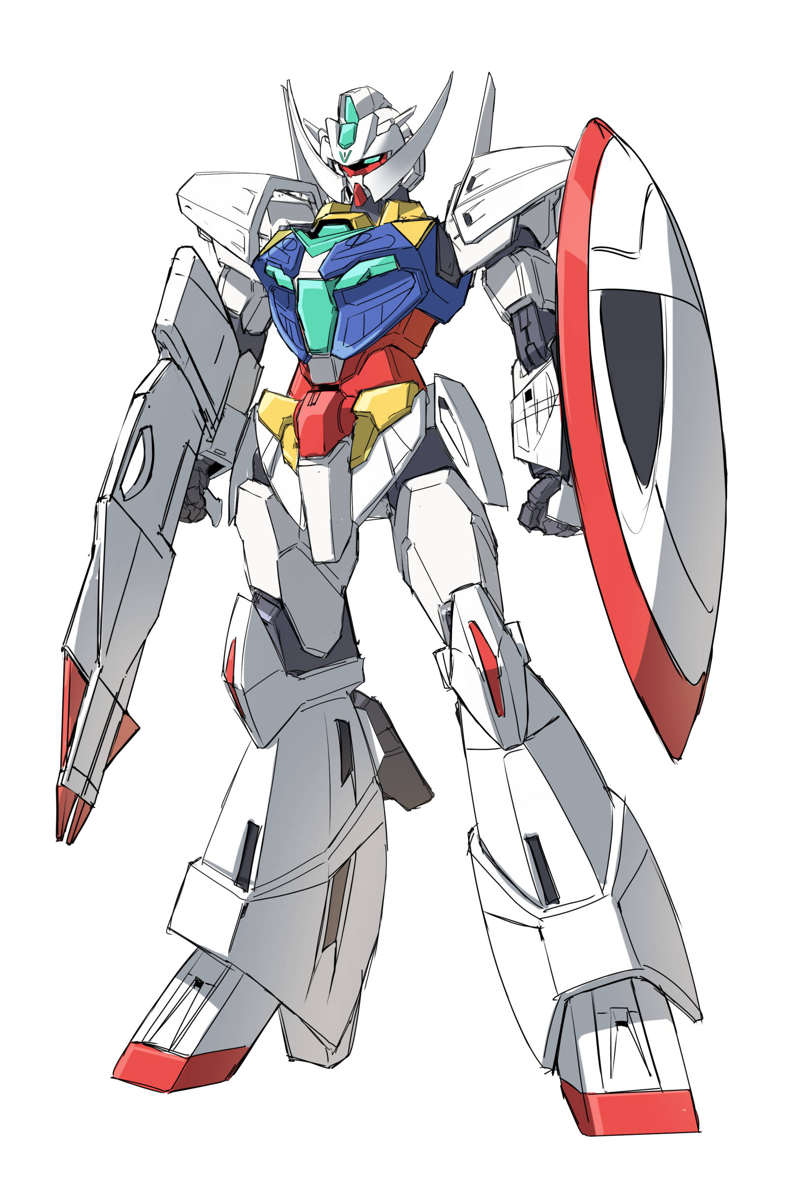 The Big ImageBoard (TBIB) - aqua eyes beam rifle clenched hands core ...