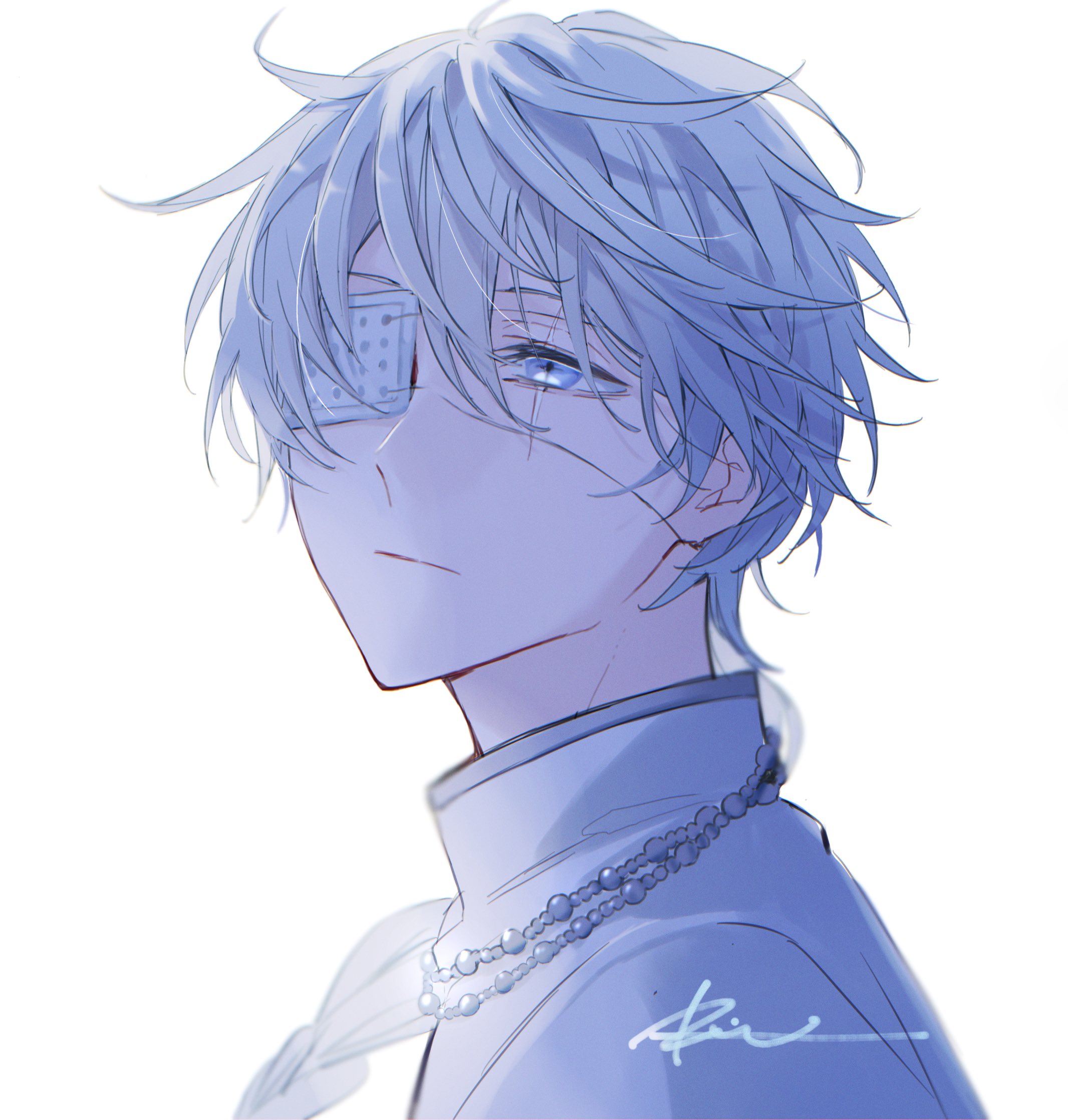 The Big ImageBoard (TBIB) - 1boy bishounen blue eyes braid bungou stray dogs closed mouth ...