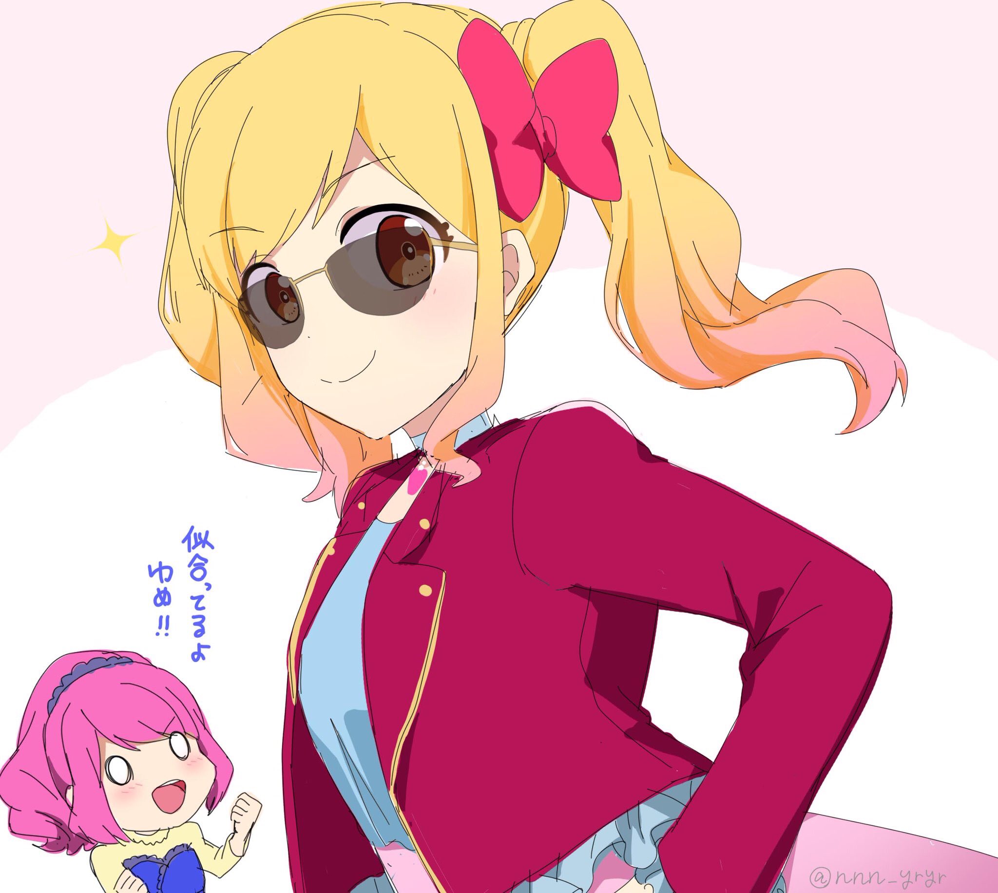 The Big ImageBoard (TBIB) - 2girls :d aikatsu! (series) aikatsu stars! blank eyes blonde hair ...
