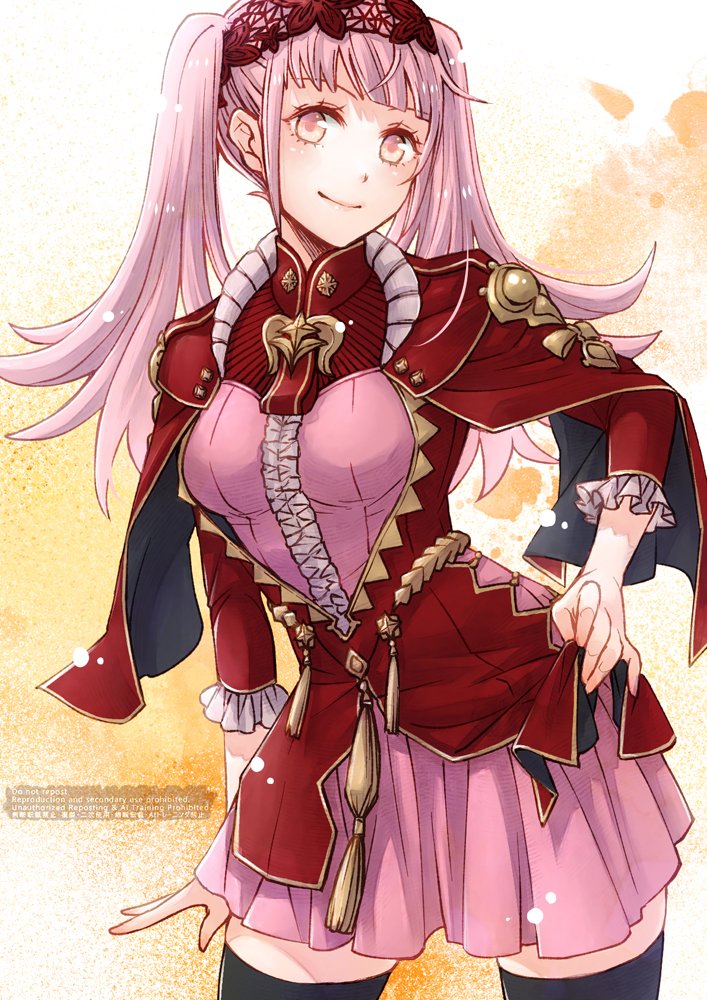 The Big ImageBoard (TBIB) - 1girl alternate costume black thighhighs blunt bangs breasts capelet ...