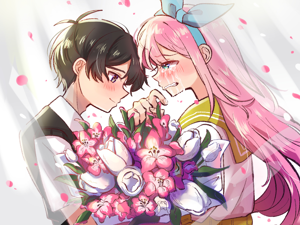 The Big ImageBoard (TBIB) - 1boy 1girl antenna hair aubrey (faraway) (omori) aubrey (omori ...