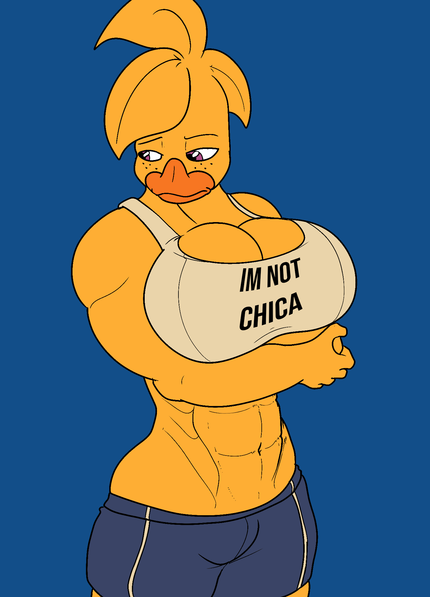 The Big Imageboard Tbib Abs Avian Beak Big Breasts Bird Bottomwear