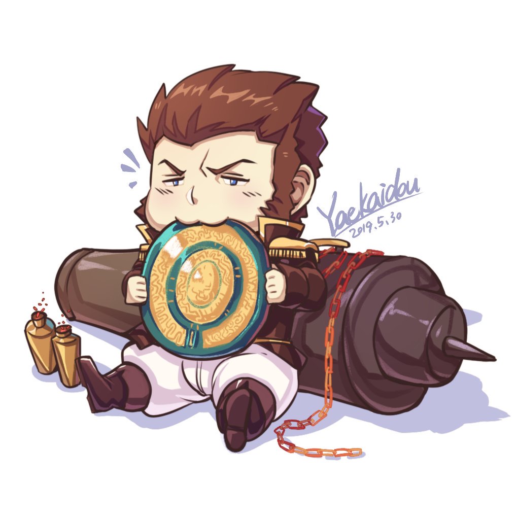 The Big ImageBoard (TBIB) - 1boy blue eyes blush brown hair chain chibi ...