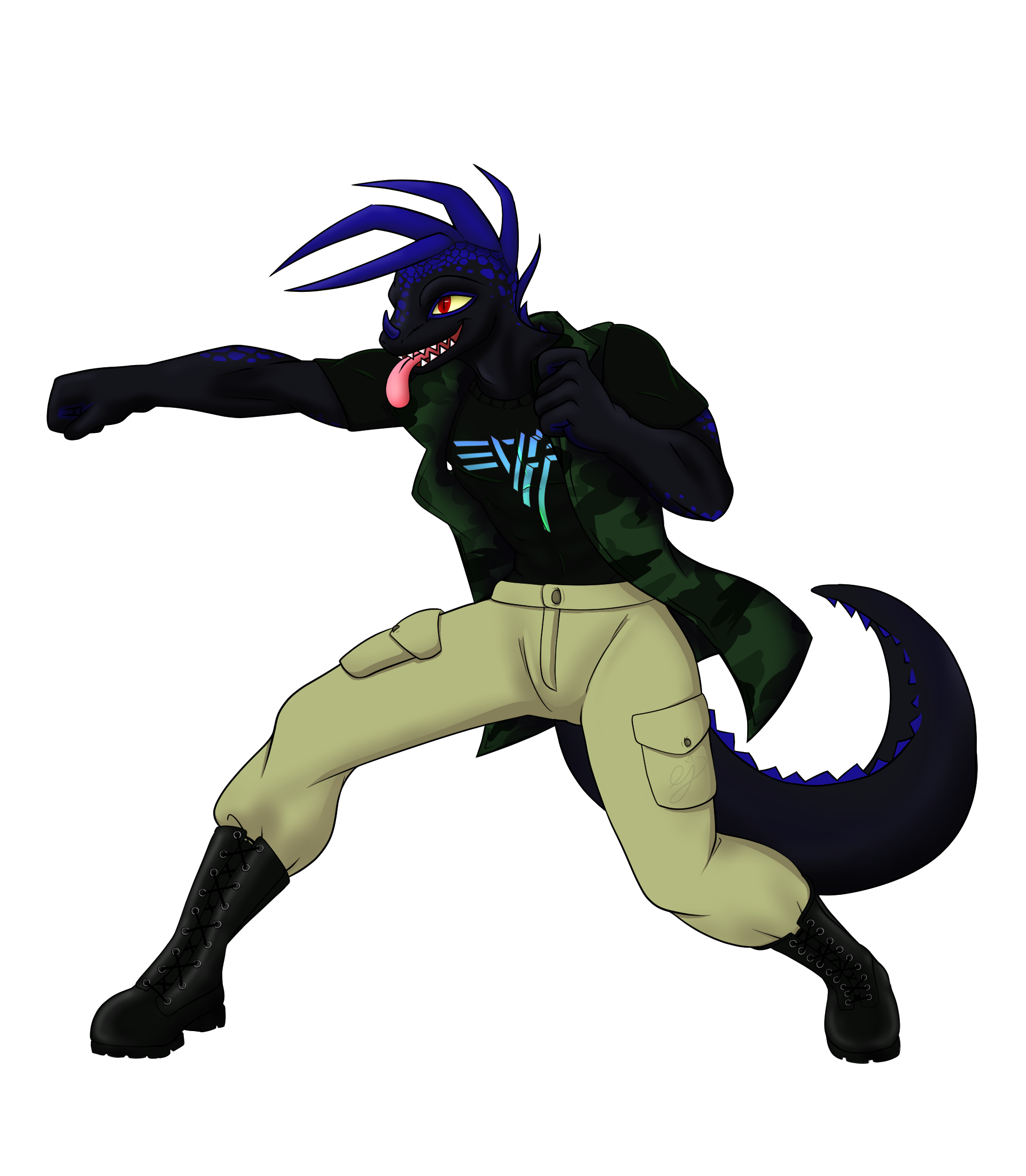 The Big ImageBoard (TBIB) - alpha channel anthro chameleon clothing dutchesspsyche hi res lizard ...