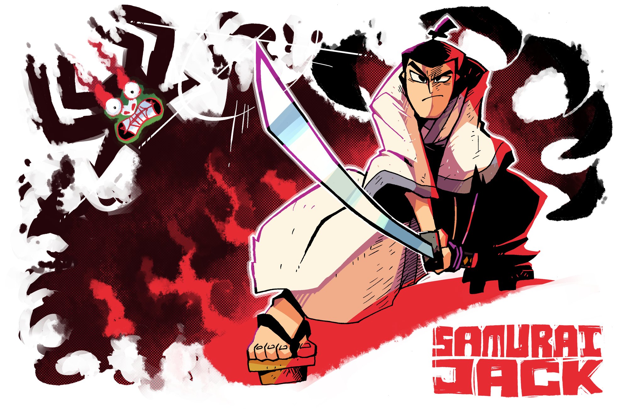 The Big ImageBoard (TBIB) - 1boy aku (samurai jack) black eyes black ...
