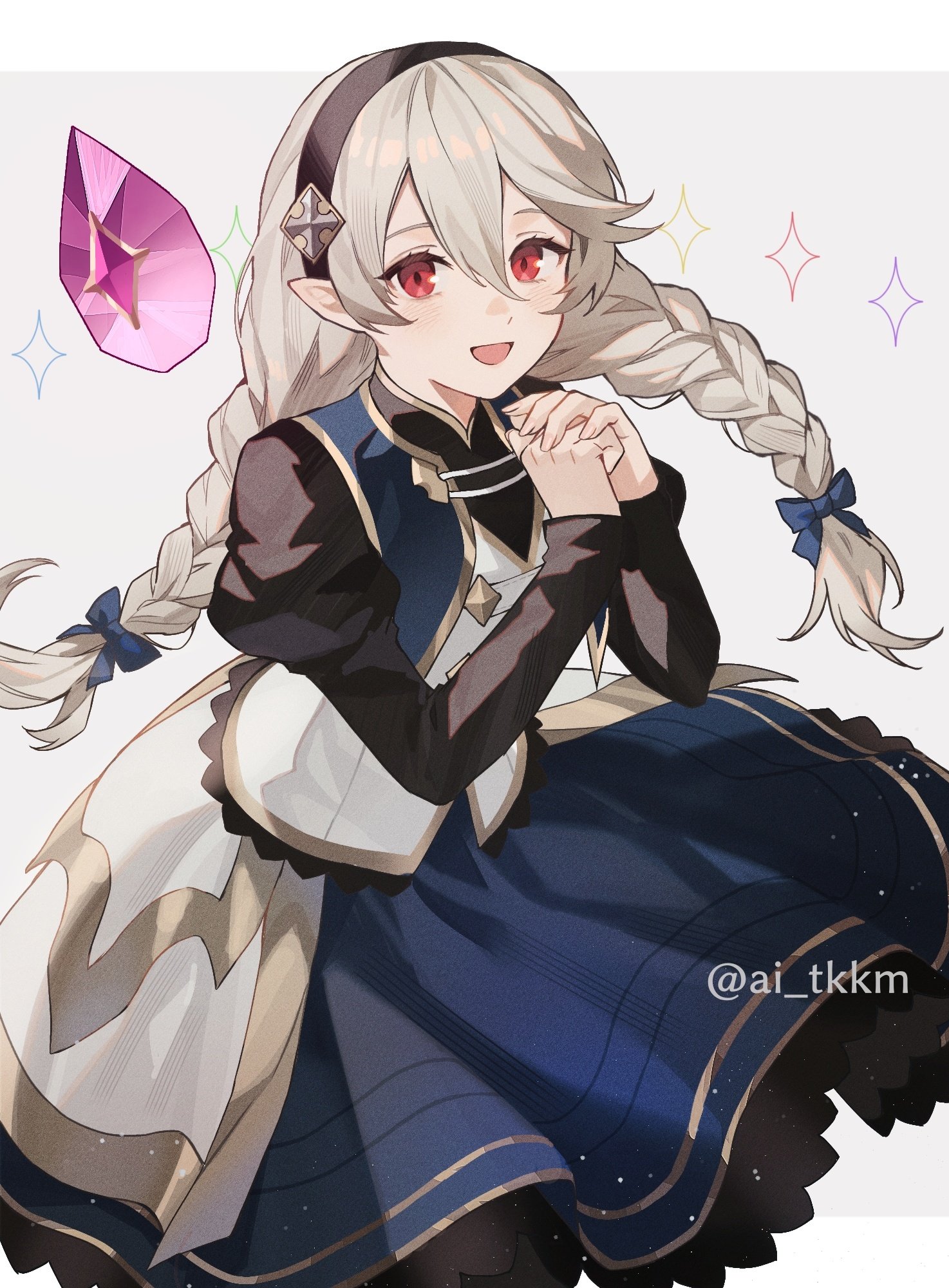 The Big ImageBoard (TBIB) - 1girl ai tkkm black hairband braided ...