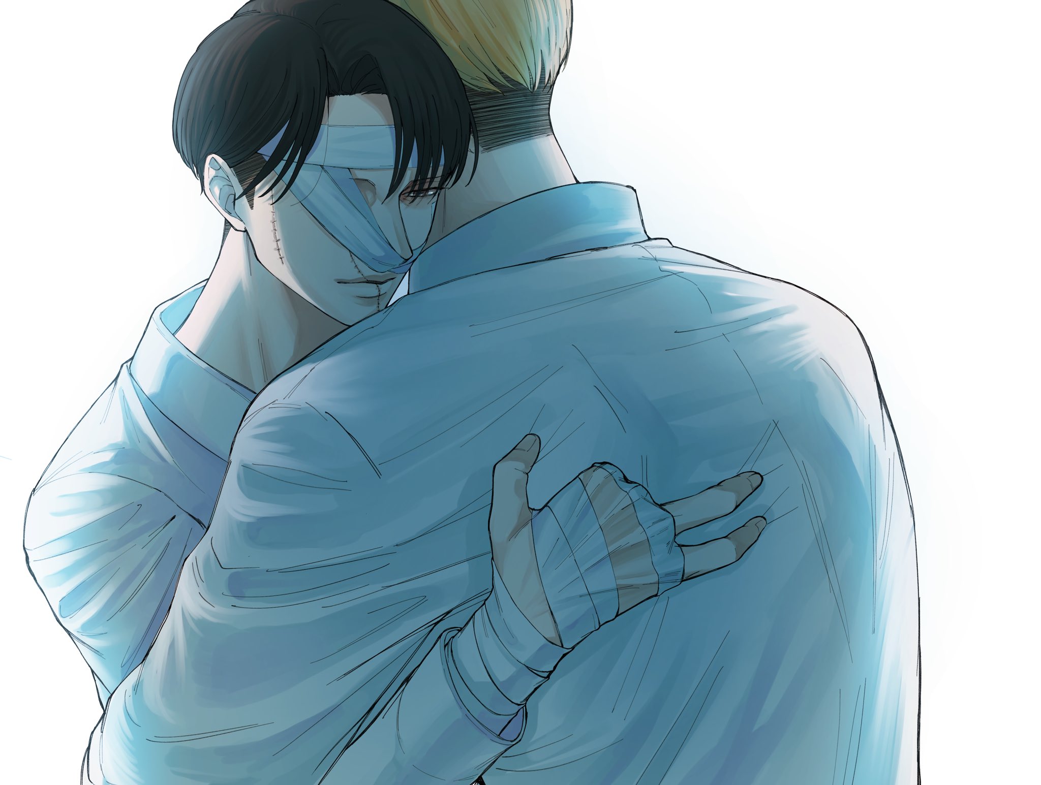 The Big ImageBoard (TBIB) - 2boys bandaged arm bandaged head bandages ...