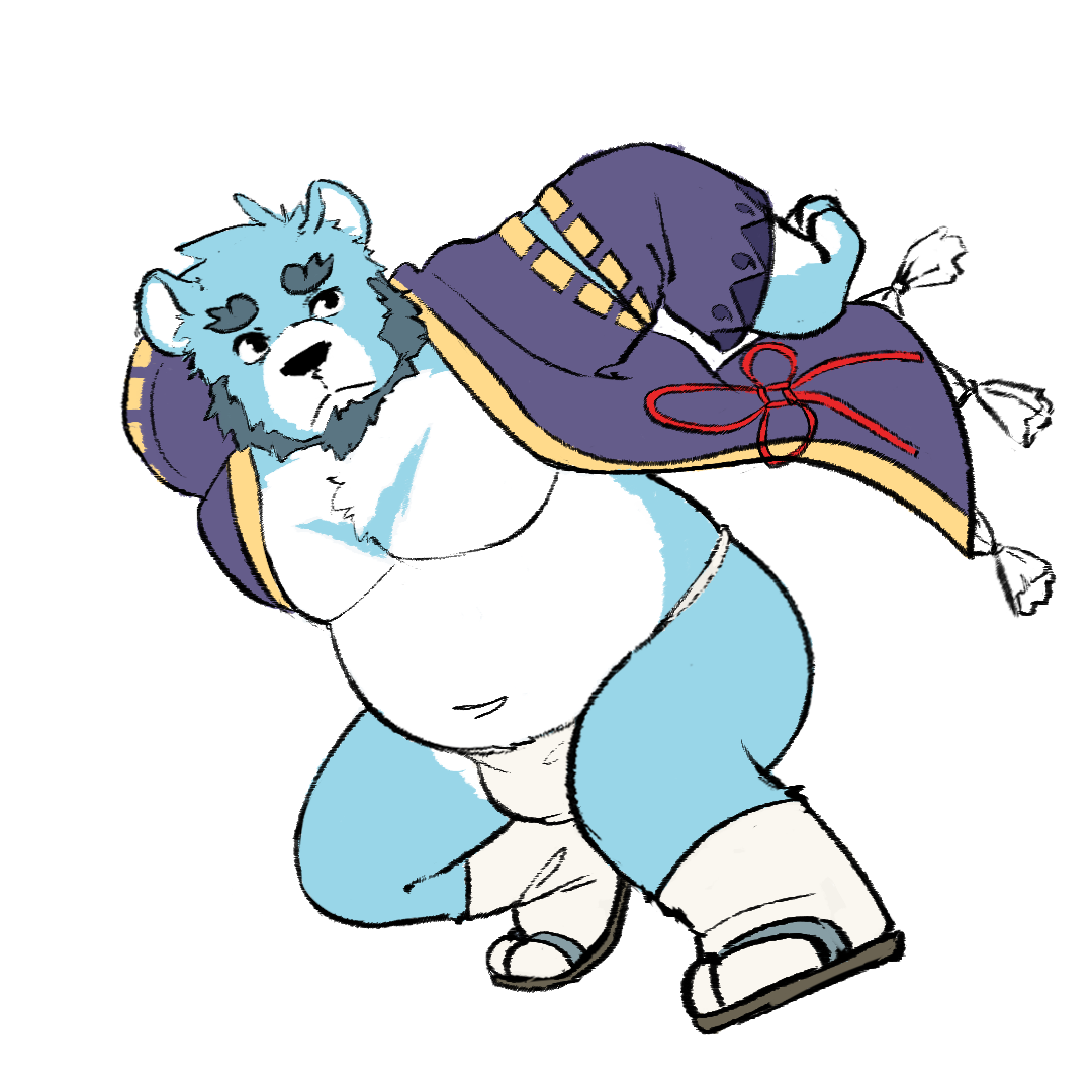 The Big ImageBoard (TBIB) - 1:1 2020 3000vnd anthro asian clothing bear belly blue body blue fur ...