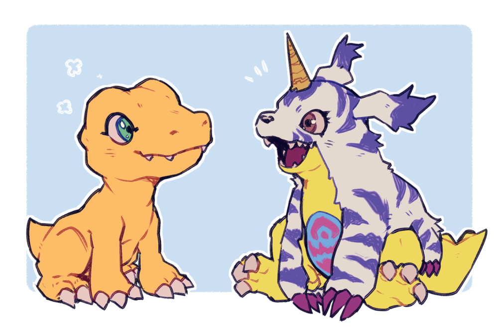 The Big ImageBoard (TBIB) - 2020 agumon ambiguous gender bandai namco blue body blue fur blue ...