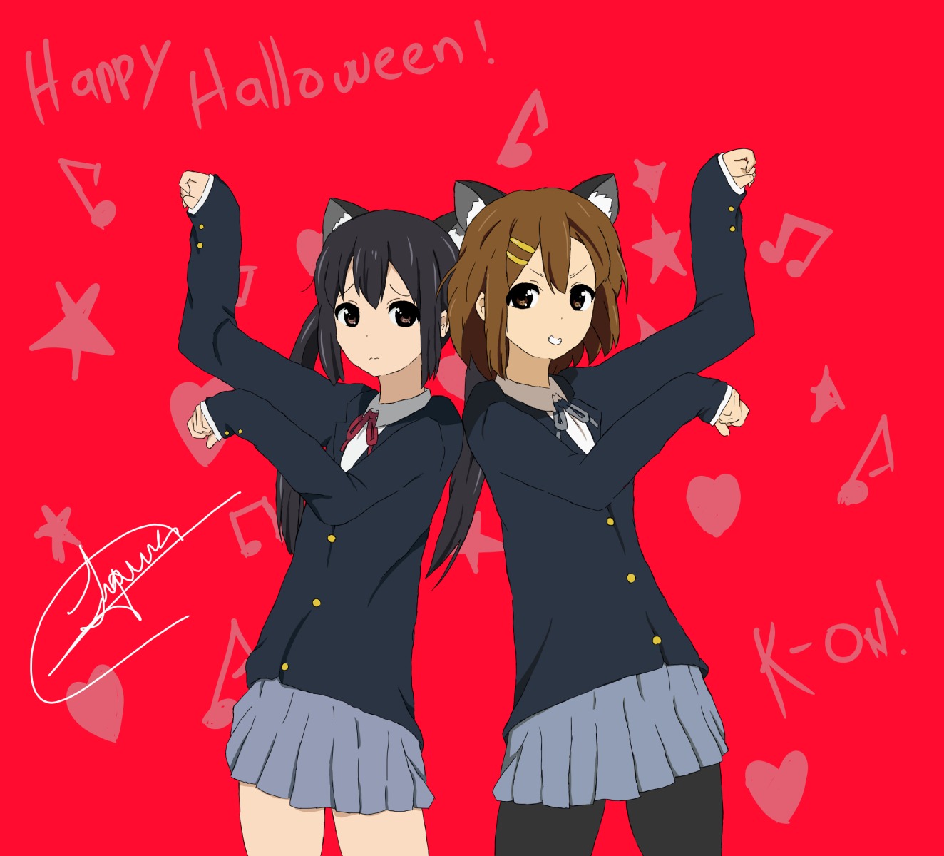 The Big ImageBoard (TBIB) - 2girls brown hair highres hirasawa yui k-on! multiple girls musical ...
