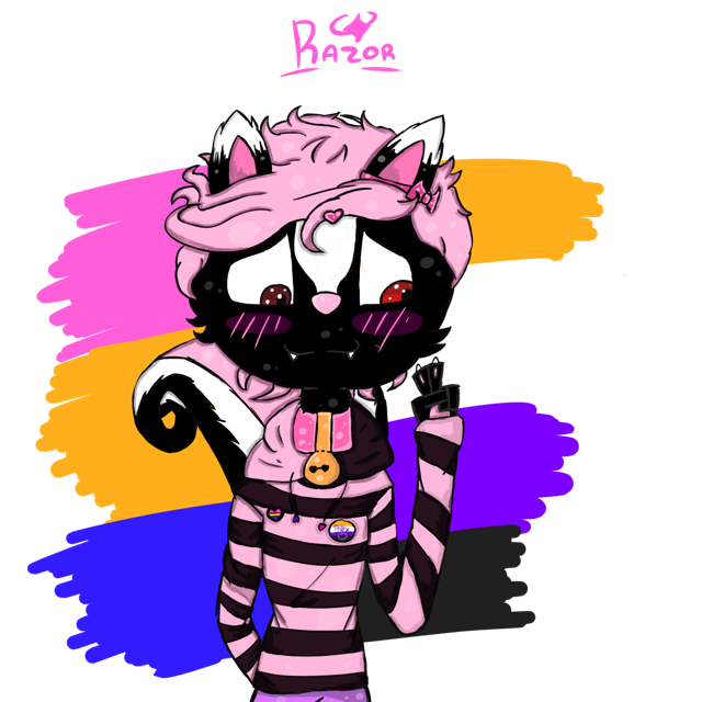 The Big ImageBoard (TBIB) - 1:1 alpha channel ambiguous gender anthro blush clothing collar hair ...