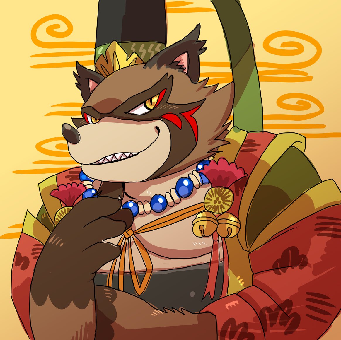 The Big ImageBoard (TBIB) - 2020 anthro belly brown body brown fur canid canine clothing fur hat ...