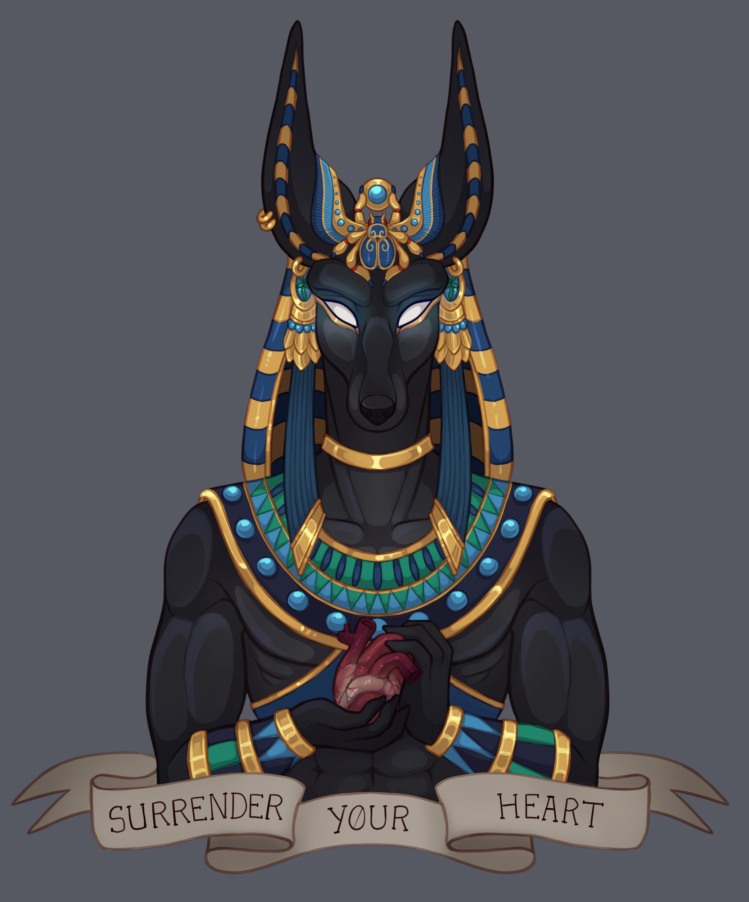 The Big ImageBoard (TBIB) - 2020 absurd res anubian jackal anubis black body black fur bust ...