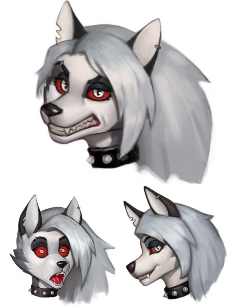 The Big ImageBoard (TBIB) - anthro black eyebrows black nose canid canid demon canine canis ...