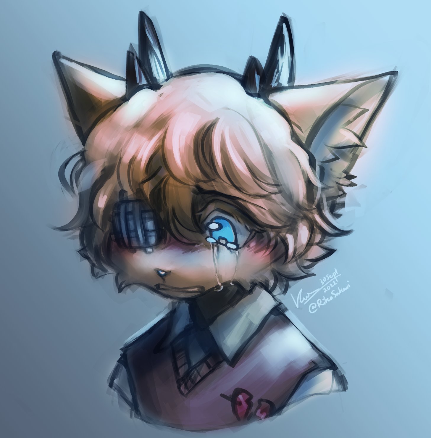 The Big ImageBoard (TBIB) - among us eyes anthro blue eyes bodily fluids clothed clothing crying ...