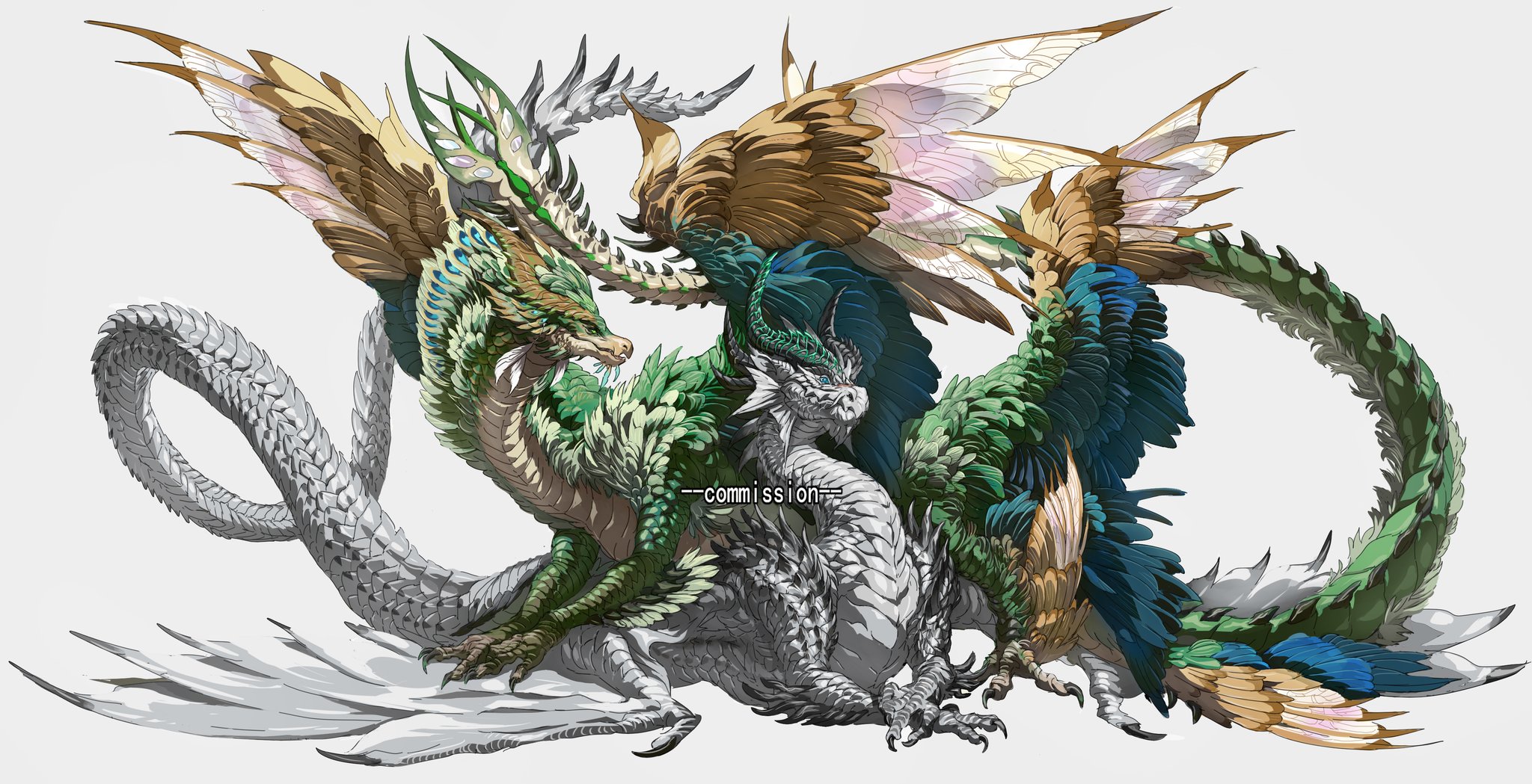 The Big ImageBoard (TBIB) - blue eyes claws commission dragon eastern ...