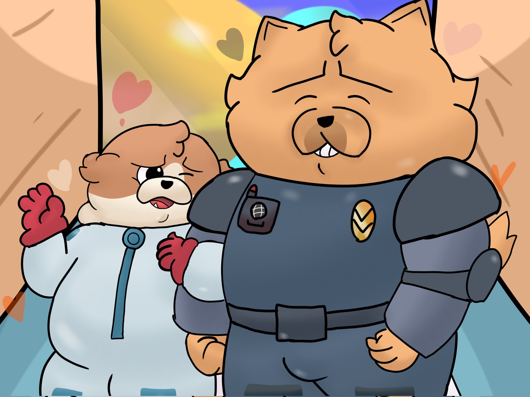 The Big ImageBoard (TBIB) - animal humanoid anthro blue uniform brown body bulldog canid canid ...