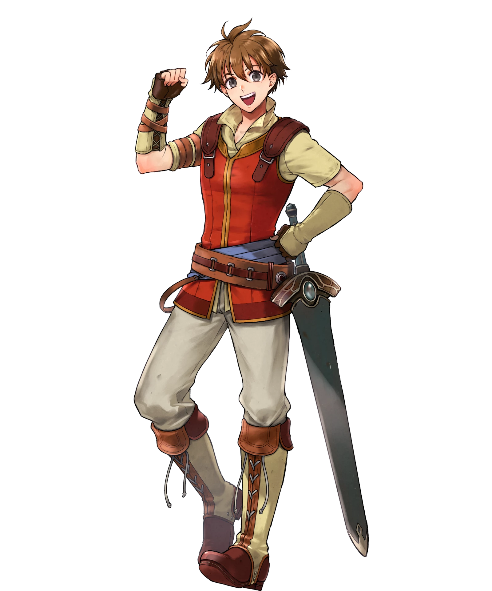 The Big ImageBoard (TBIB) - 1boy brown eyes brown gloves brown hair ...