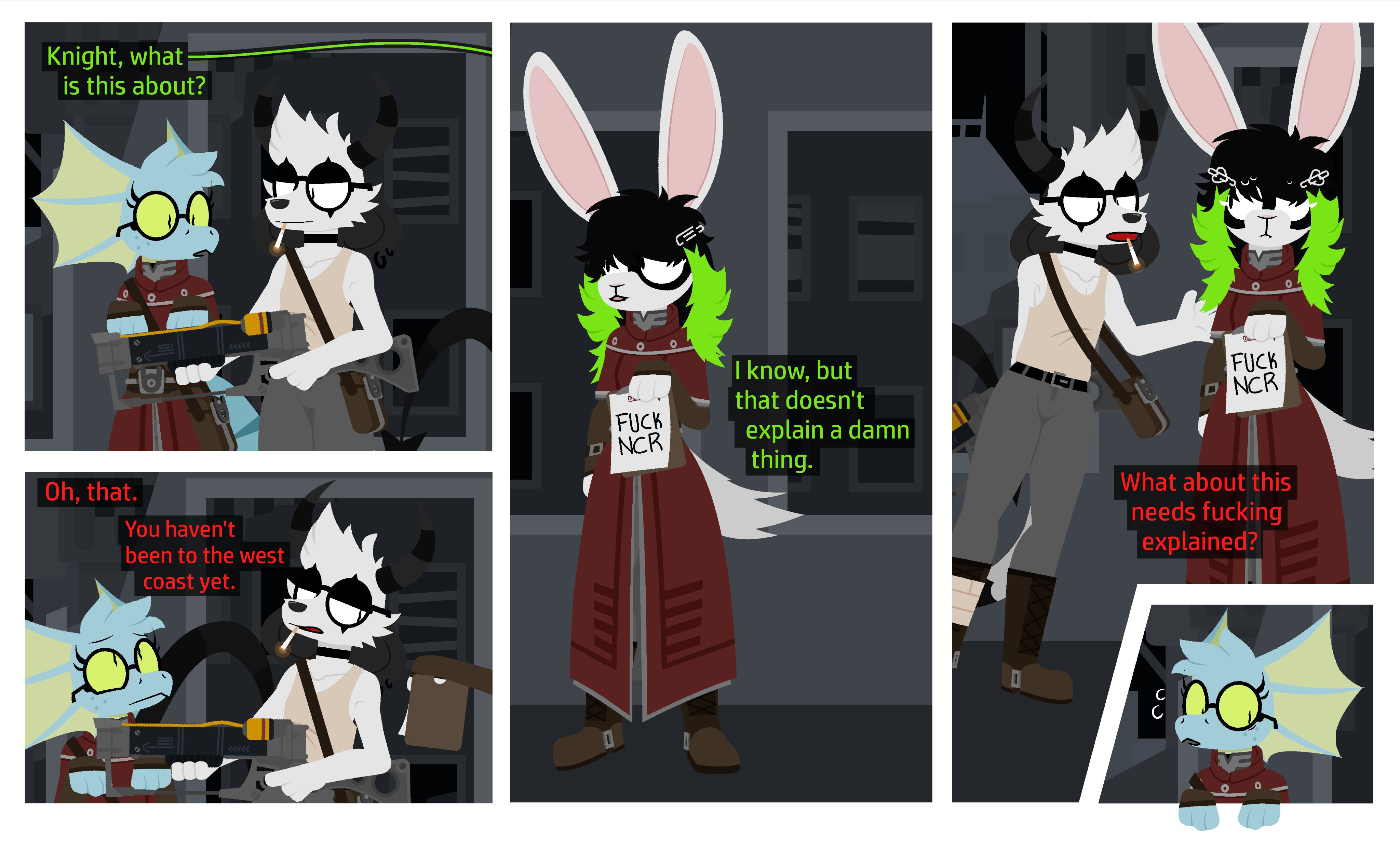 The Big ImageBoard (TBIB) - absurd res accessory anthro clothed clothing comic comic panel ...