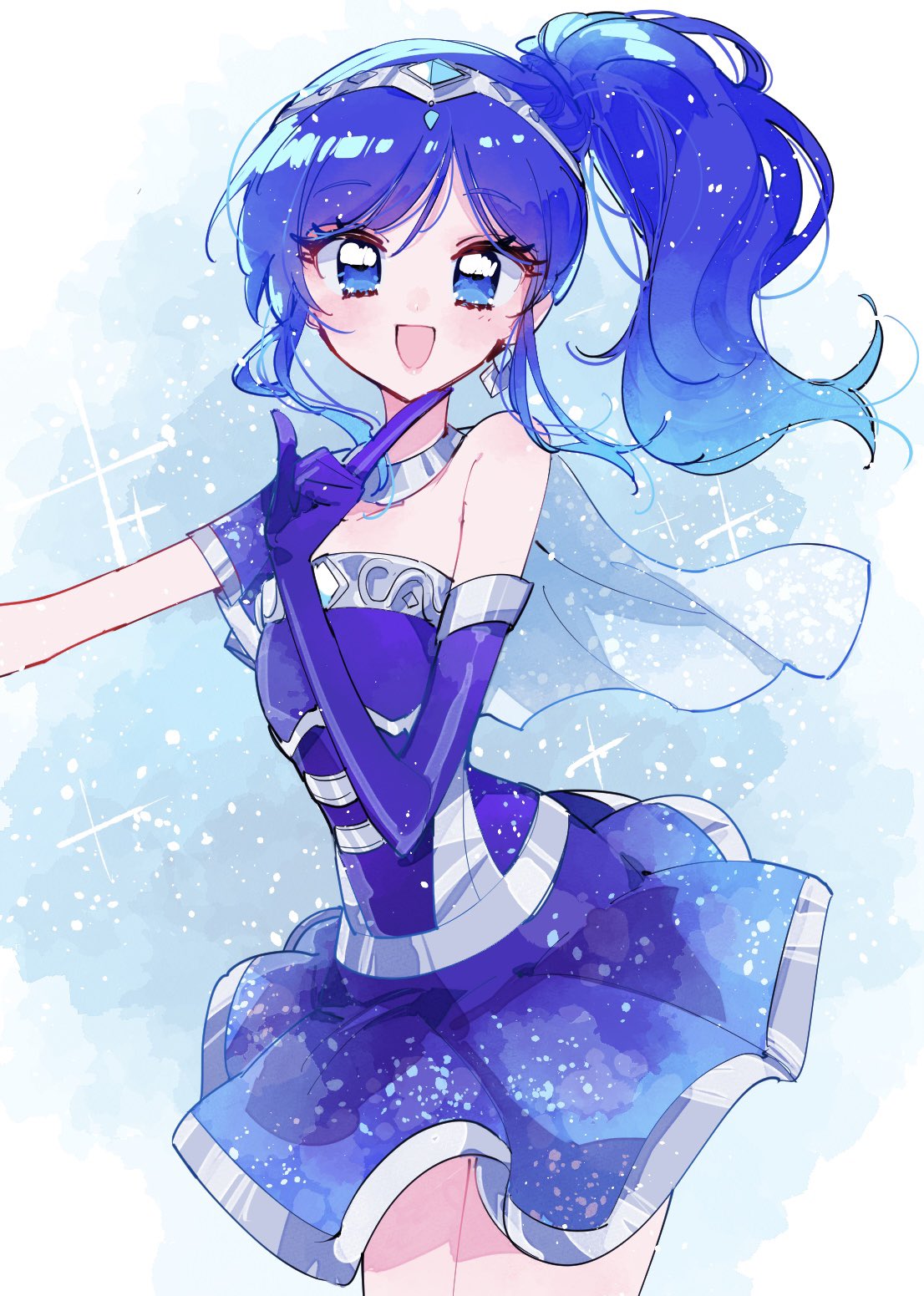 The Big ImageBoard (TBIB) - 1girl aikatsu! aikatsu! (series) asymmetrical sleeves bare shoulders ...