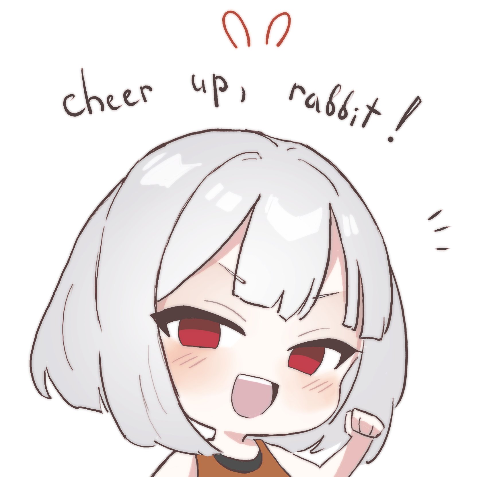 The Big ImageBoard (TBIB) - 1girl blush hand up highres looking at ...