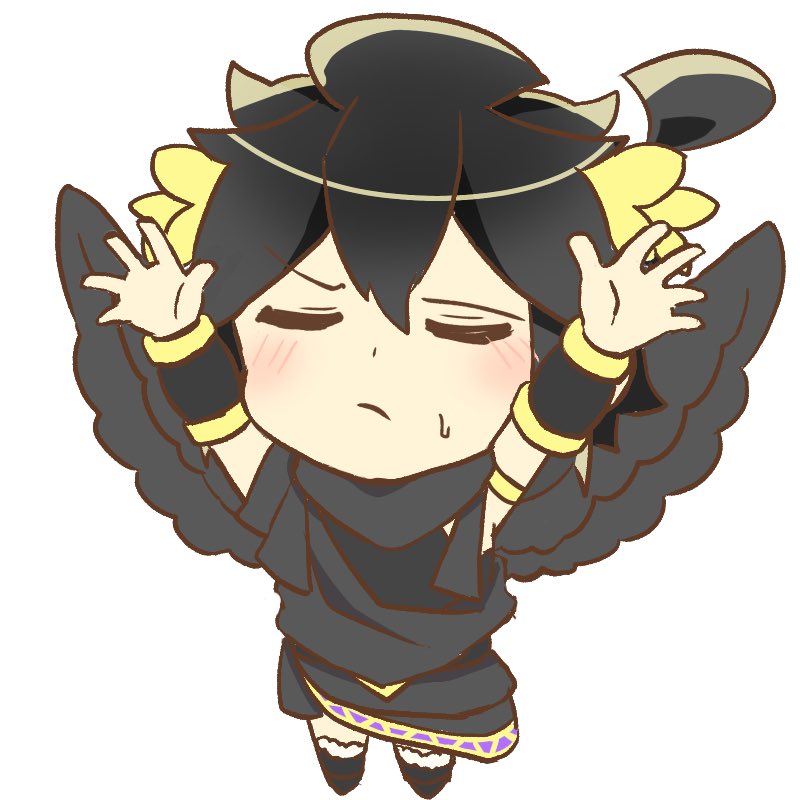 The Big ImageBoard (TBIB) - 1boy ahoge androgynous armlet black hair ...