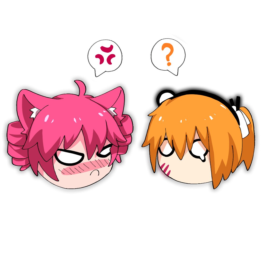 The Big ImageBoard (TBIB) - 2girls ? a.i. voice adachi rei anger vein angry animal ears blush ...