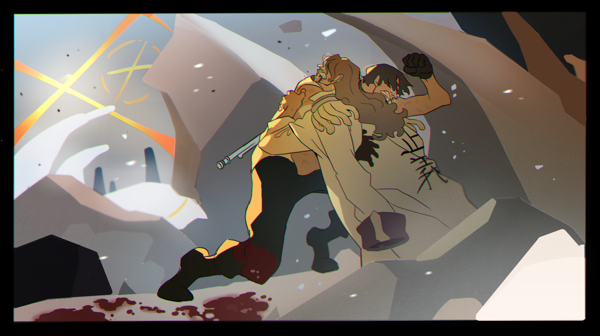 The Big ImageBoard (TBIB) - 2boys blood blood on clothes brothers brown ...