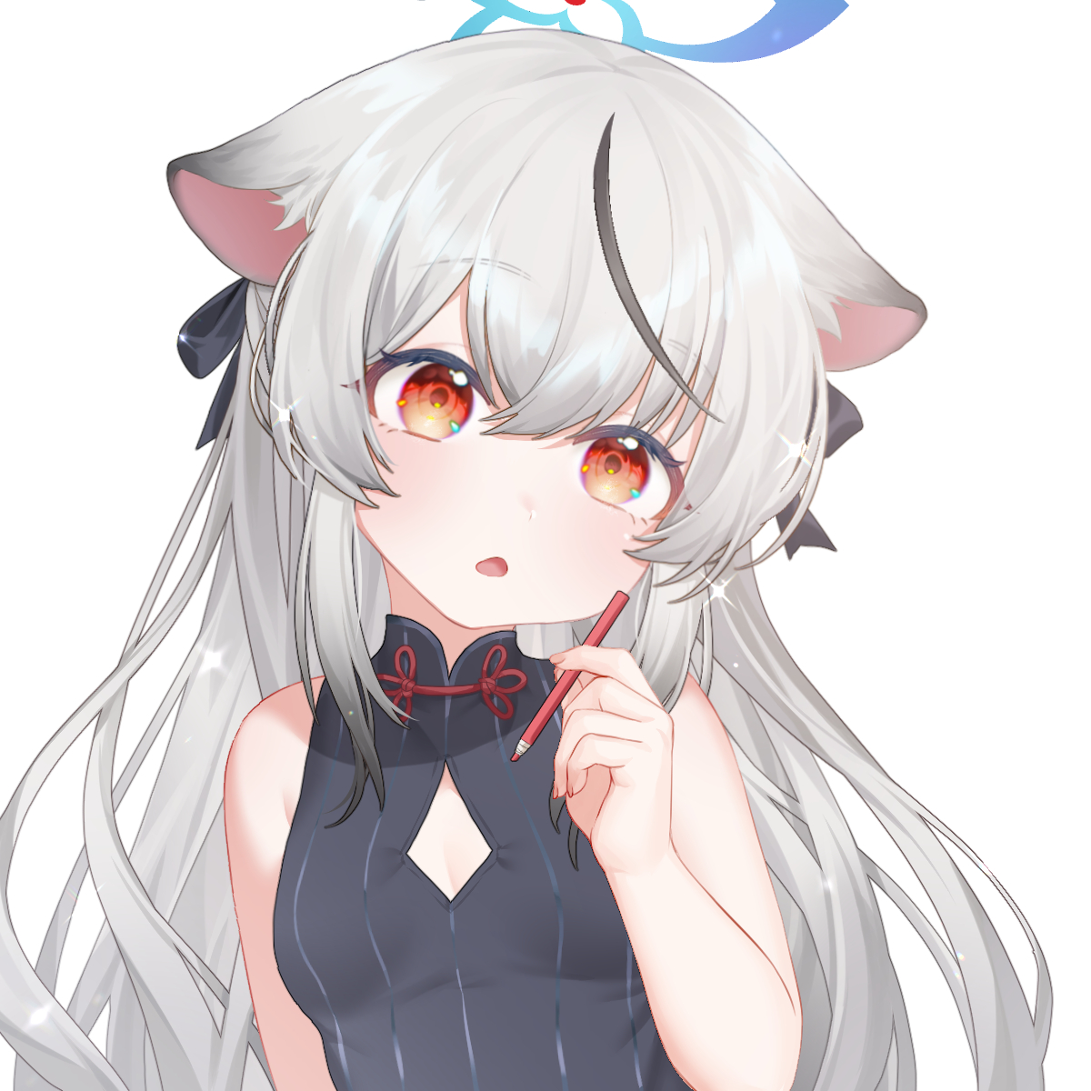 The Big ImageBoard (TBIB) - 1girl aesice animal ears black streaks blue ...