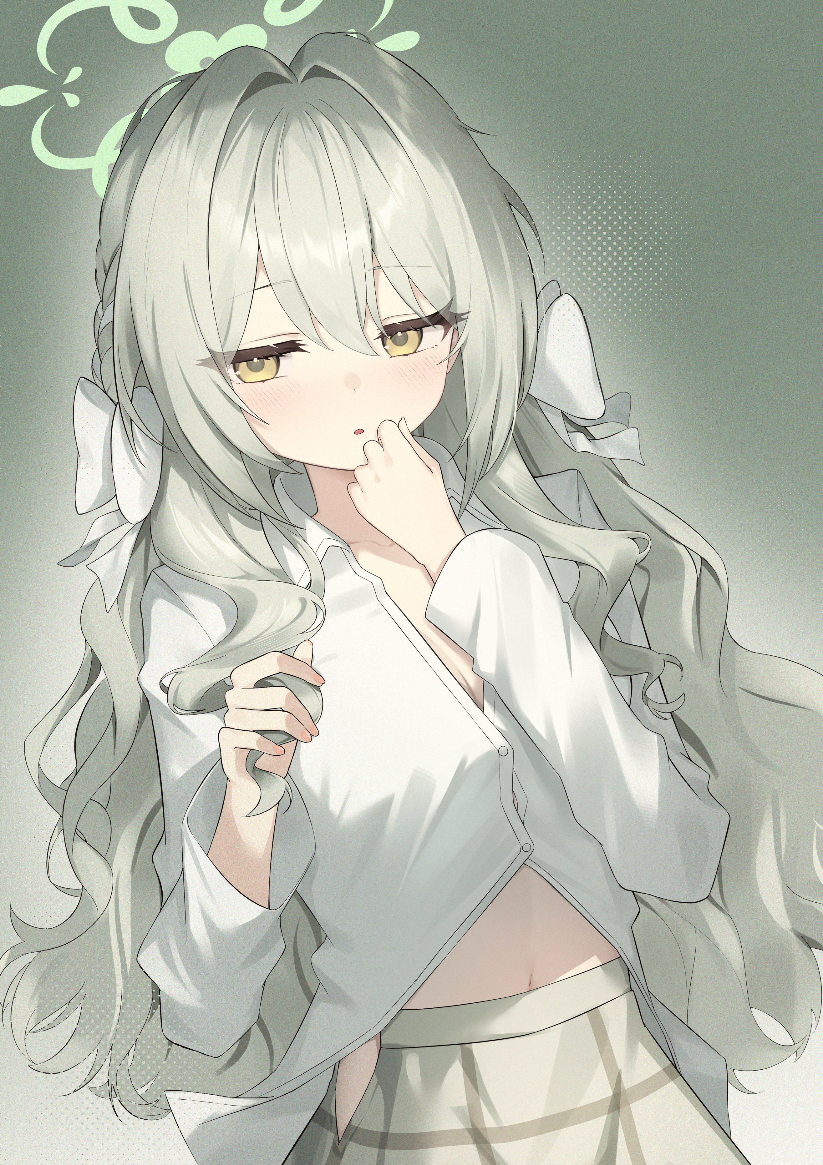 The Big ImageBoard (TBIB) - 1girl :o absurdres blue archive blush bow ...