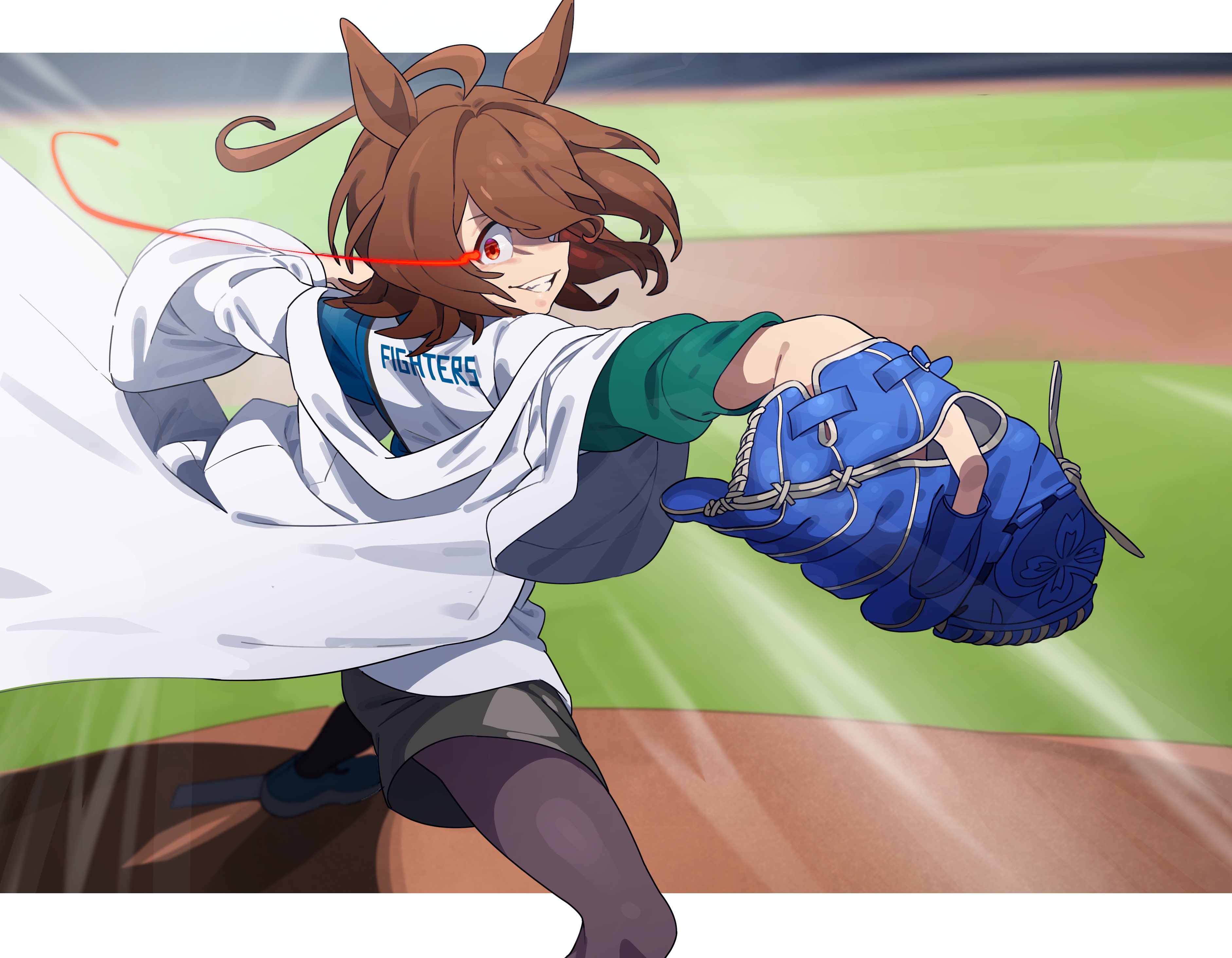 The Big ImageBoard (TBIB) - 1girl absurdres agnes tachyon (umamusume) ahoge animal ears arm up ...