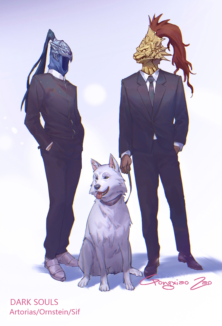 The Big ImageBoard (TBIB) - 2boys animal artorias the abysswalker black ...