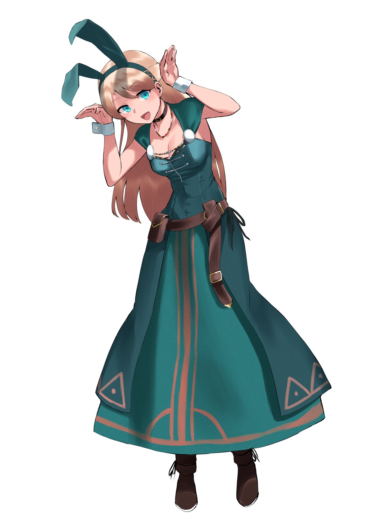 The Big ImageBoard (TBIB) - 1girl animal ears belt blonde hair breasts ...