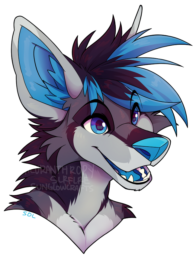 The Big ImageBoard (TBIB) - 2020 ailuranthropy alpha channel black hair blue eyes blue hair blue ...