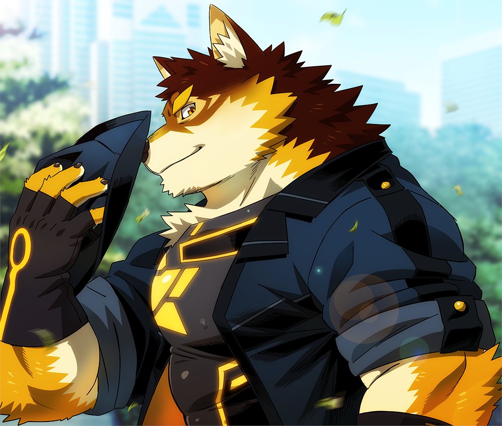 The Big ImageBoard (TBIB) - anthro barrel (live a hero) canid canine canis clothing ...