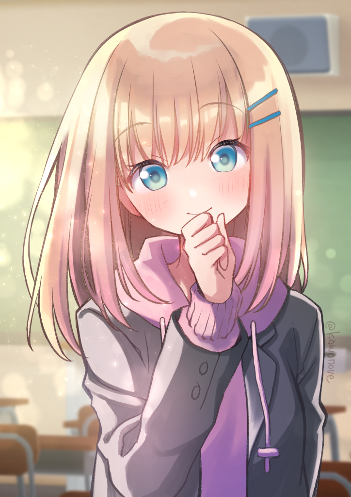 The Big Imageboard Tbib 1girl Blonde Hair Blue Eyes Blush