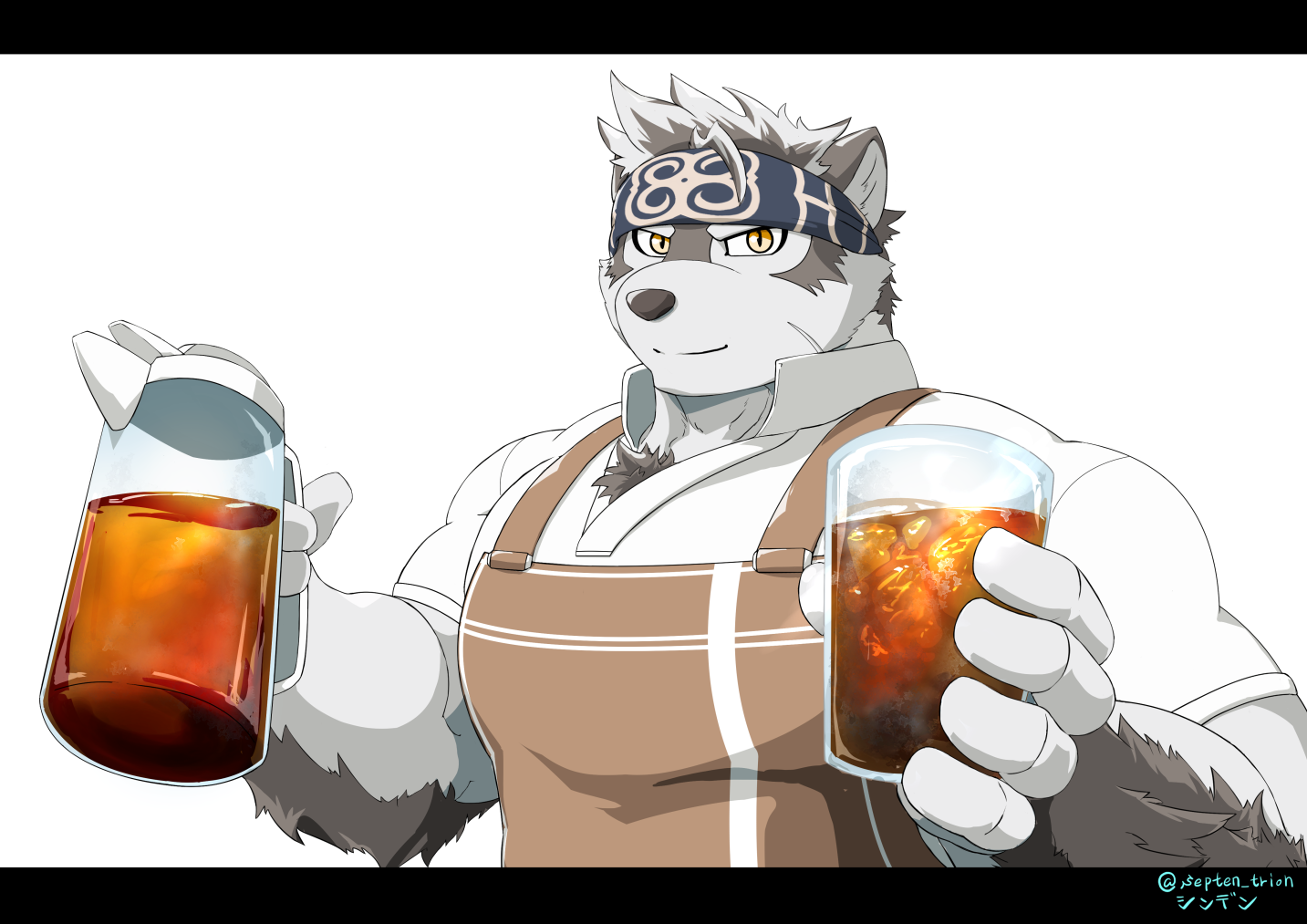 The Big ImageBoard (TBIB) - 2020 accessory anthro black bars canid canine canis clothing fur ...