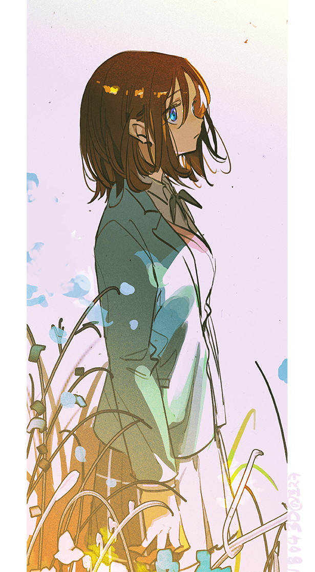 The Big Imageboard Tbib 1girl Blue Eyes Breasts Brown Hair